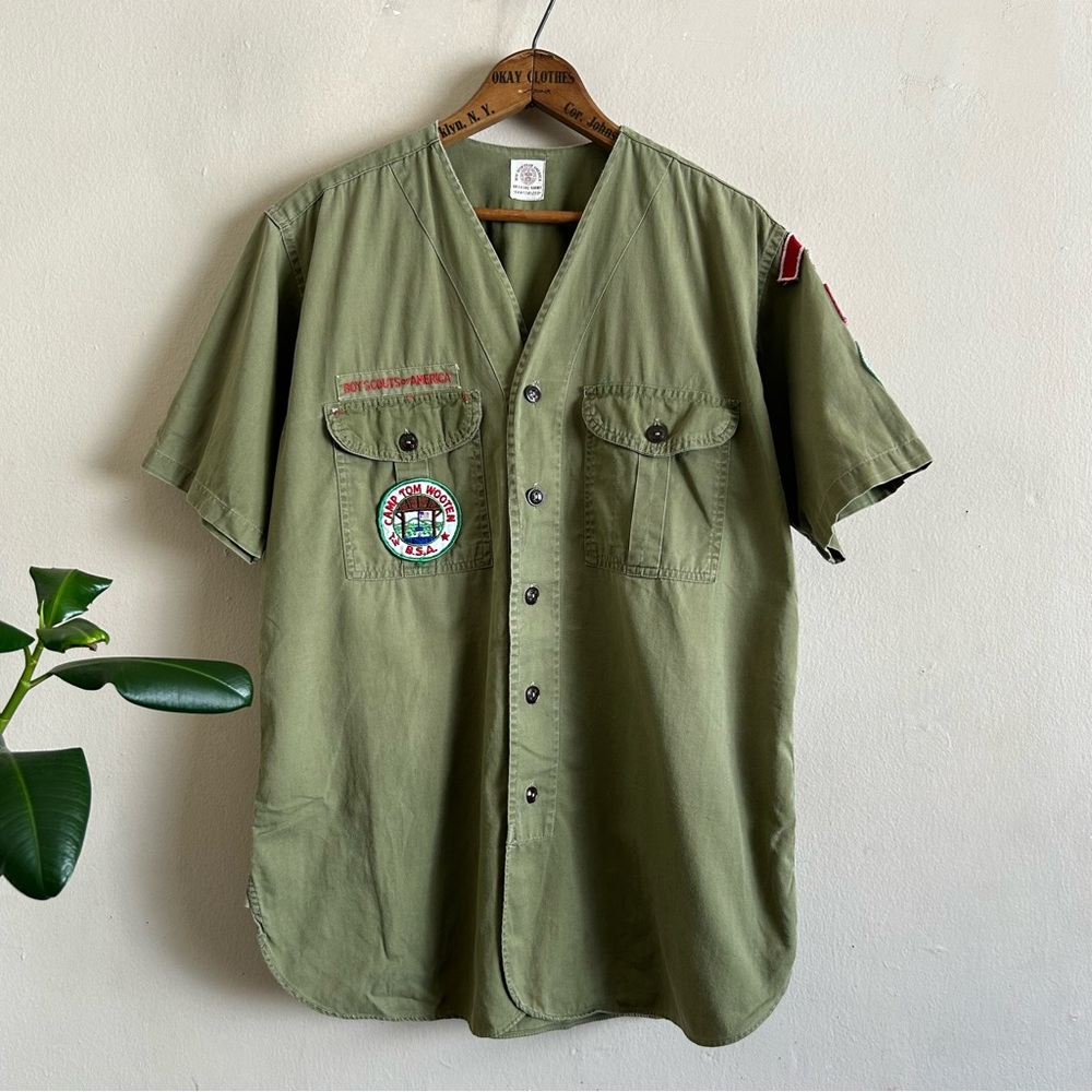 1950's True Vintage Boy Scouts Uniform Shirt - Gem